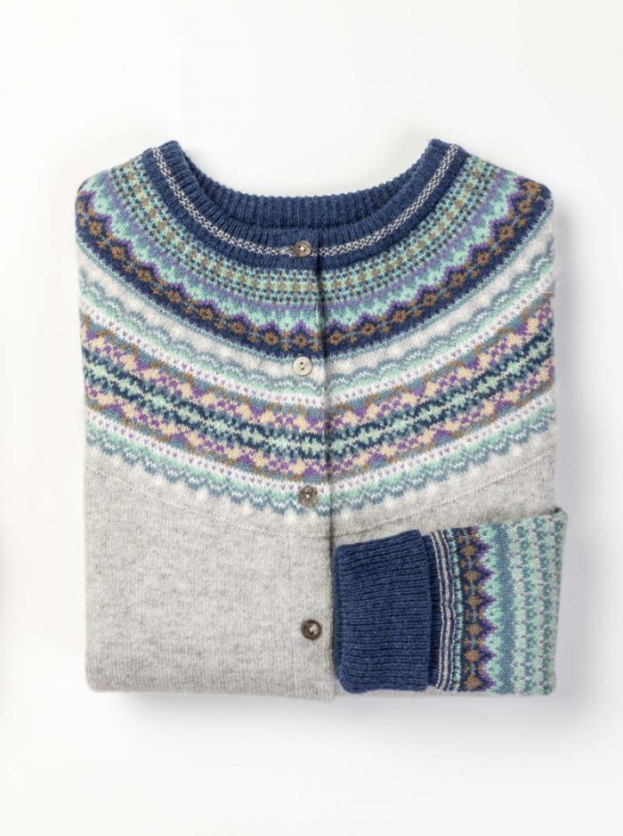 Eribe Knitwear – Ladies Alpine Cardigan – Arctic – The Jail Dornoch