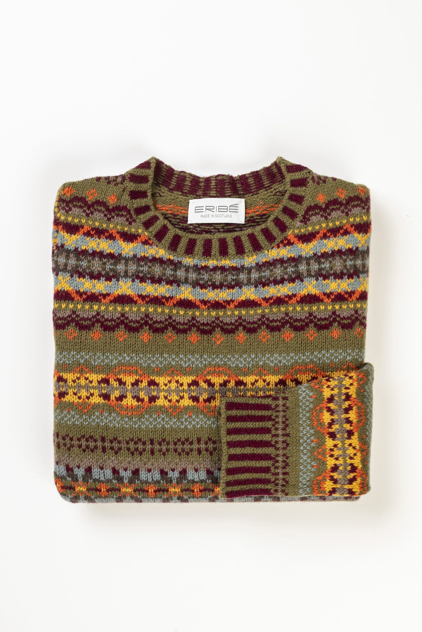 Eribe Knitwear - Ladies Alpine Sweater-Piccalilli - The Jail Dornoch